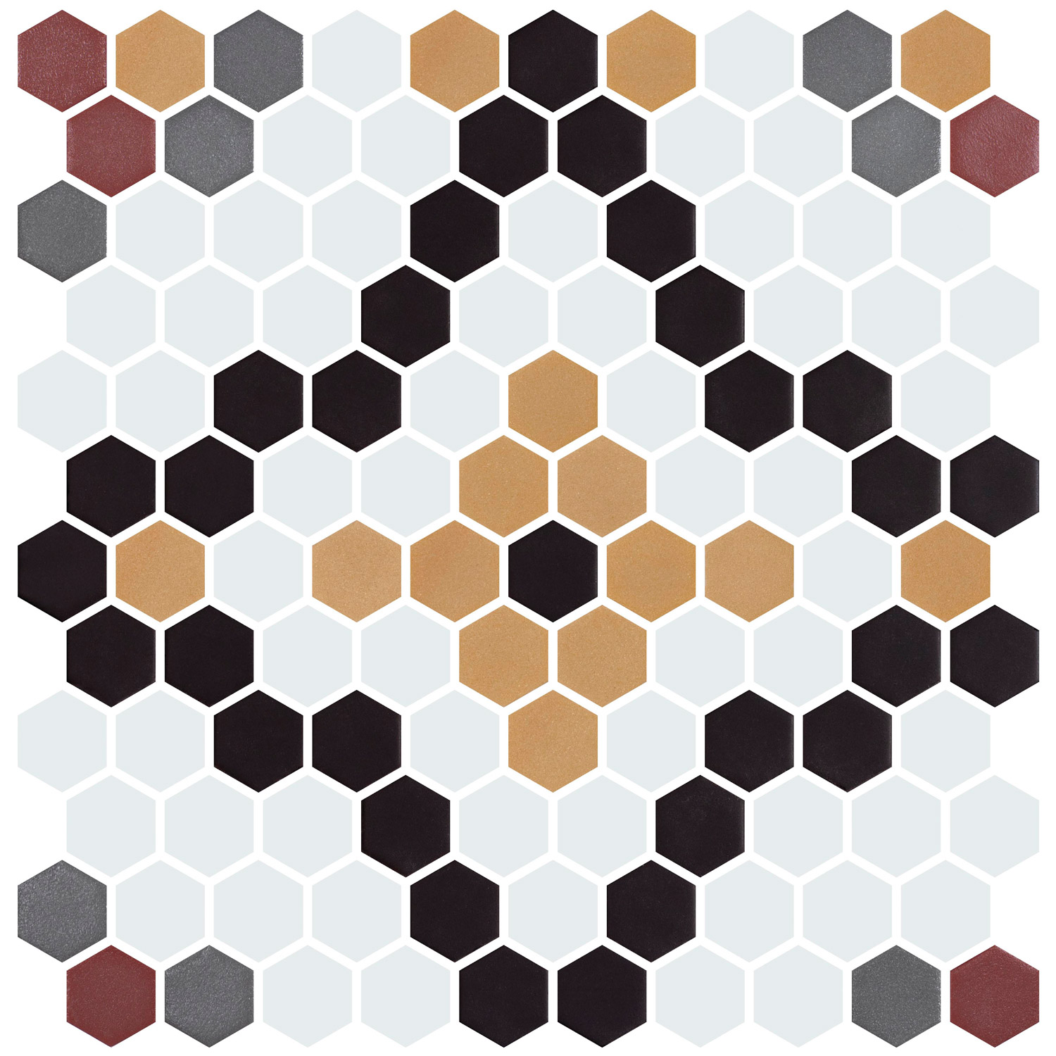 Hex Pattern 11 - Glass Mosaic by ONIX.