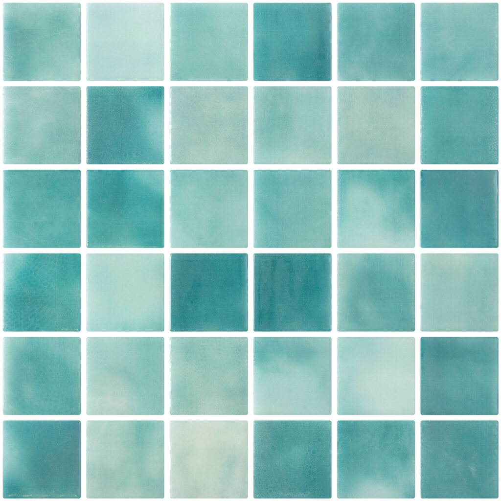 Penta Cotto - 50x50mm artisanal-looking mosaic tiles