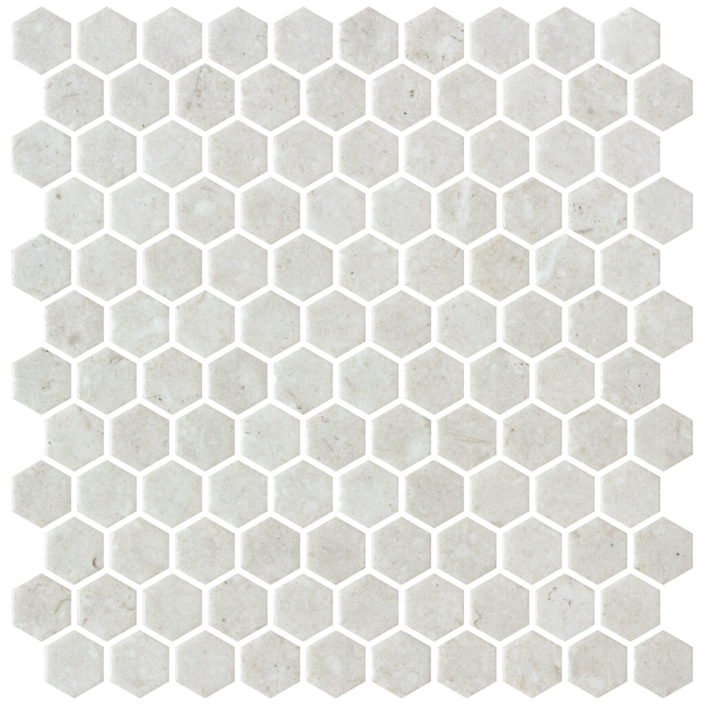 Hex Normatech Ivory Matte - Glass Mosaic by ONIX.