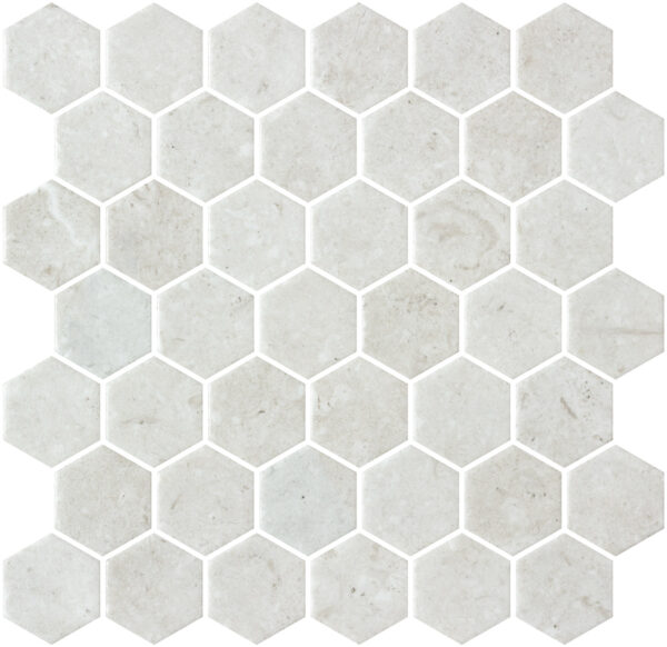 Hex XL Normatech Ivory Matte - Glass Mosaic by ONIX.