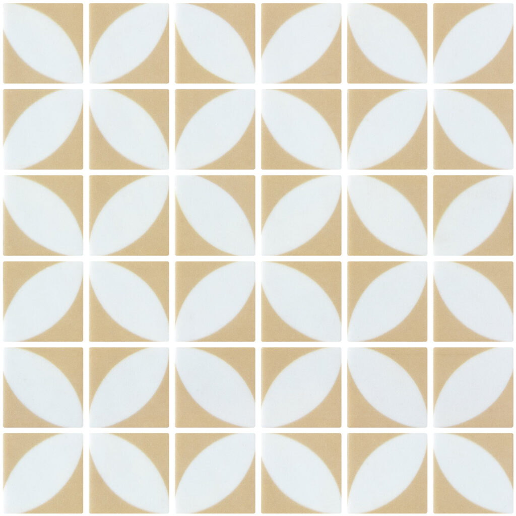 Penta Azalea Vanilla Matte - Glass Mosaic by ONIX.