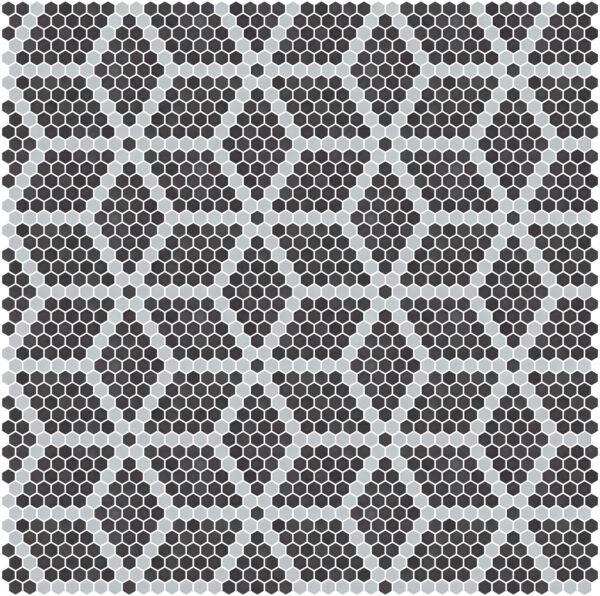 Hex Pattern 12 - Glass Mosaic by ONIX.