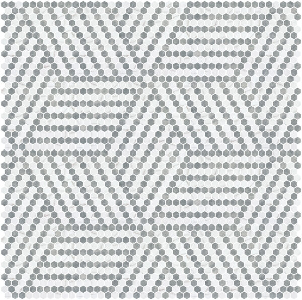 Hex Pattern 2 - Glass Mosaic by ONIX.