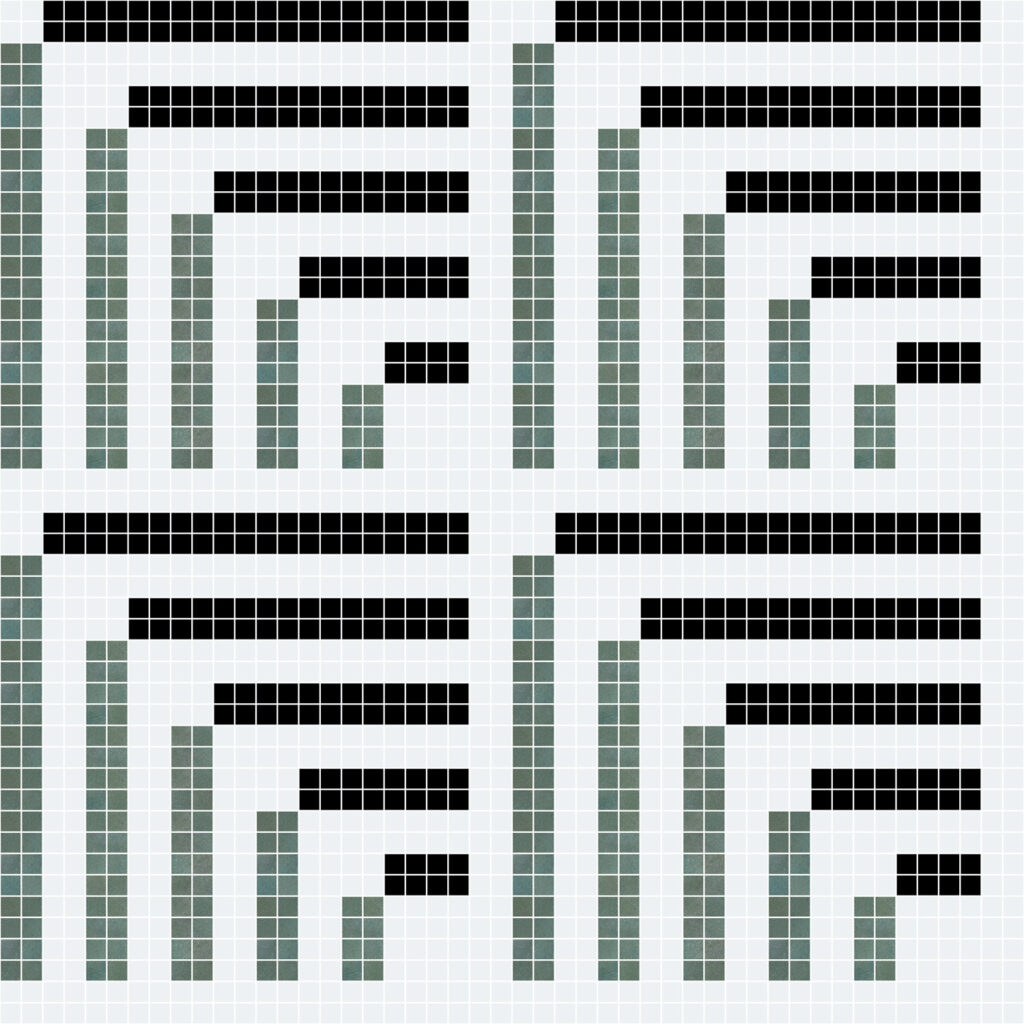 Squares Pattern 15 - Glass Mosaic by ONIX.