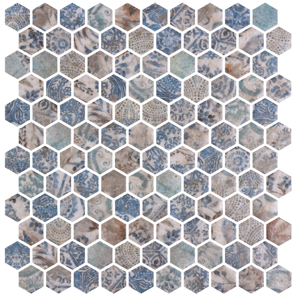 Glass mosaic collections - Deco - Hex - ONIX