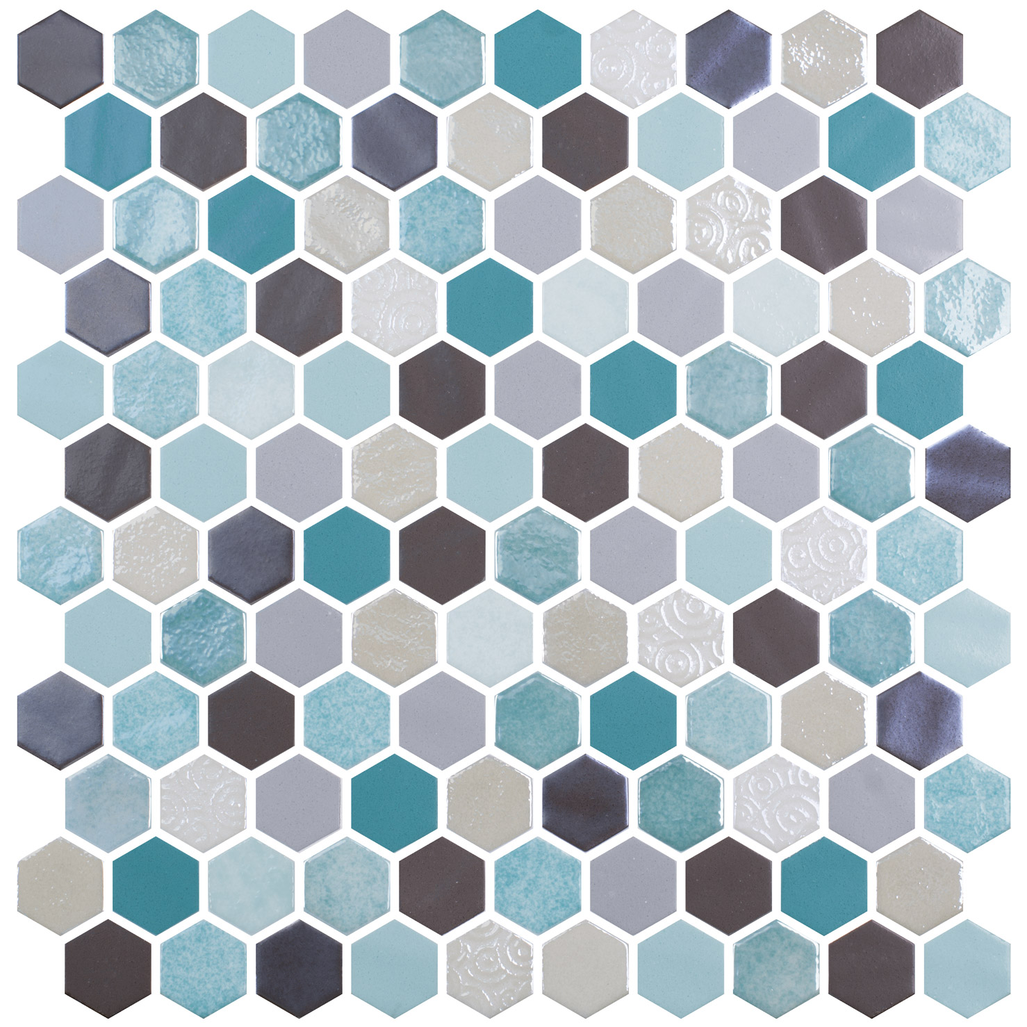 Glass mosaic collections - Deco - Hex - ONIX