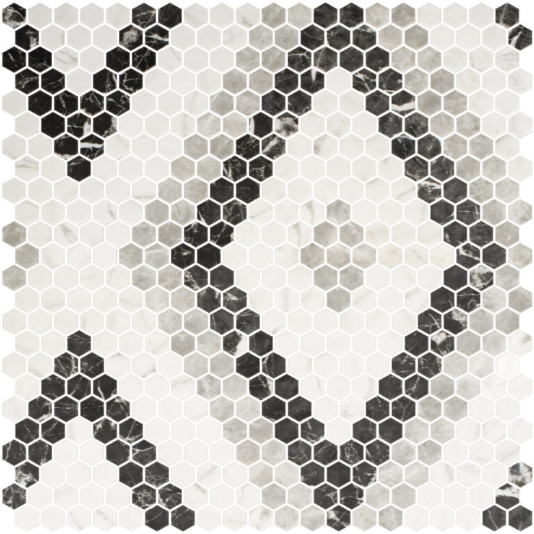 Hex Pattern 11 - Glass Mosaic by ONIX.