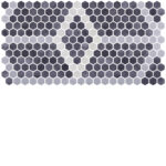 Hex Pattern 12 - Glass Mosaic by ONIX.