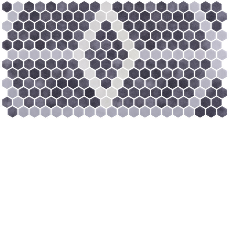 Hex Pattern 12 - Glass Mosaic by ONIX.