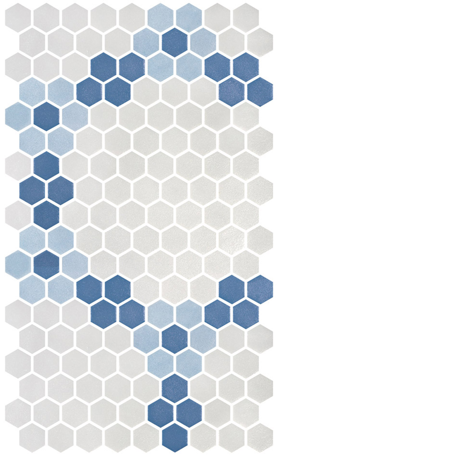 Hex Pattern 14 - Glass Mosaic by ONIX.