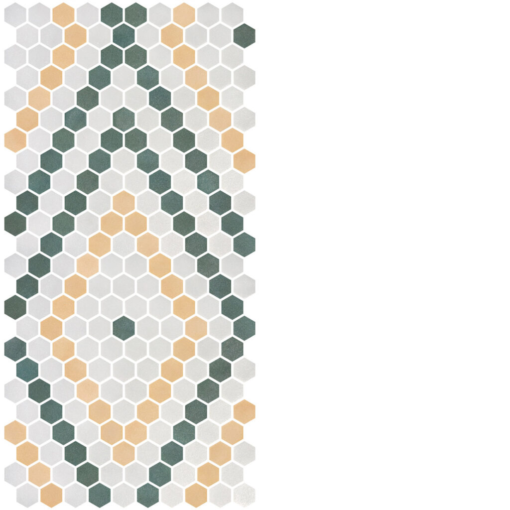 Hex Patterns - Patterns with hexagon glass mosaics