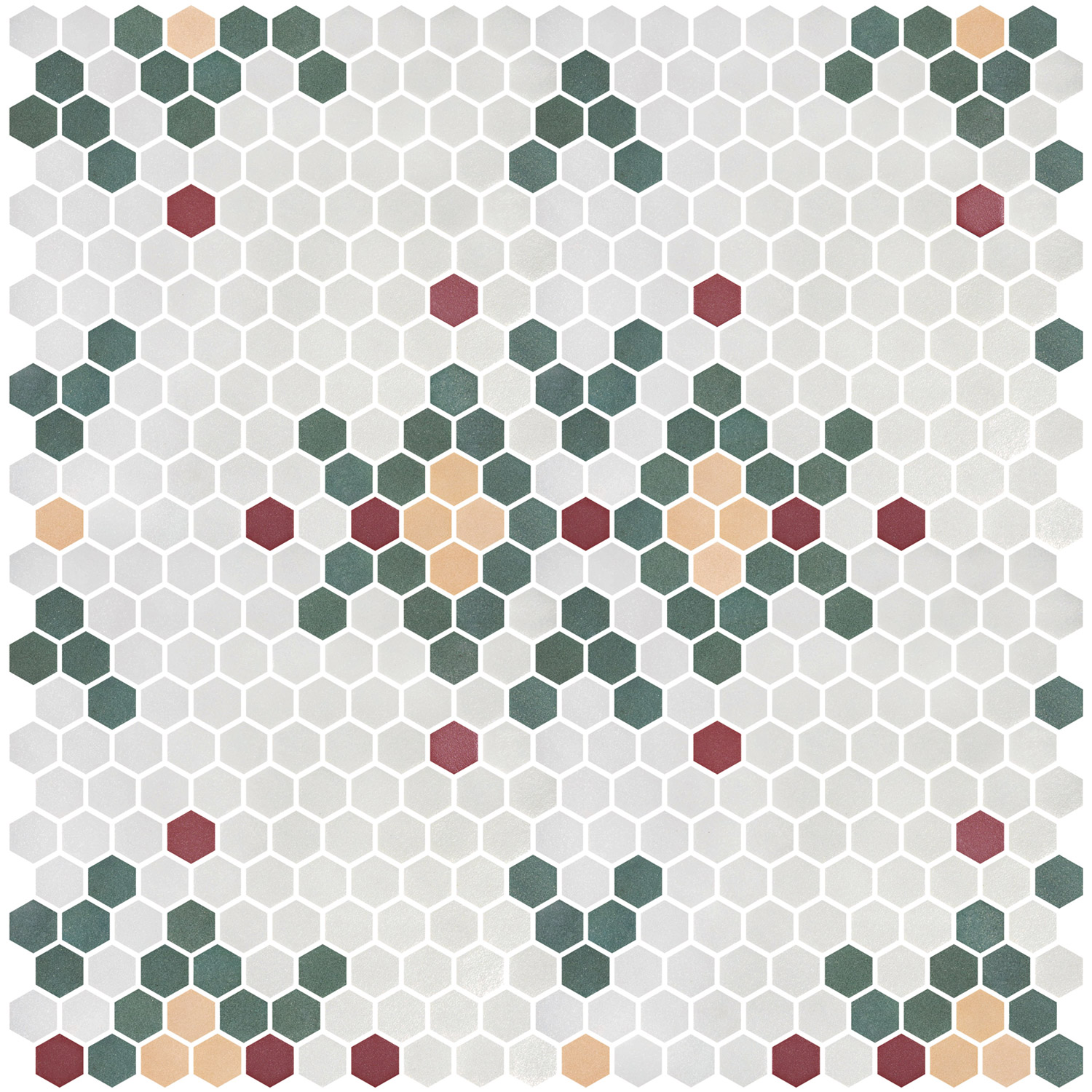 Hex Pattern 20 - Glass Mosaic by ONIX.