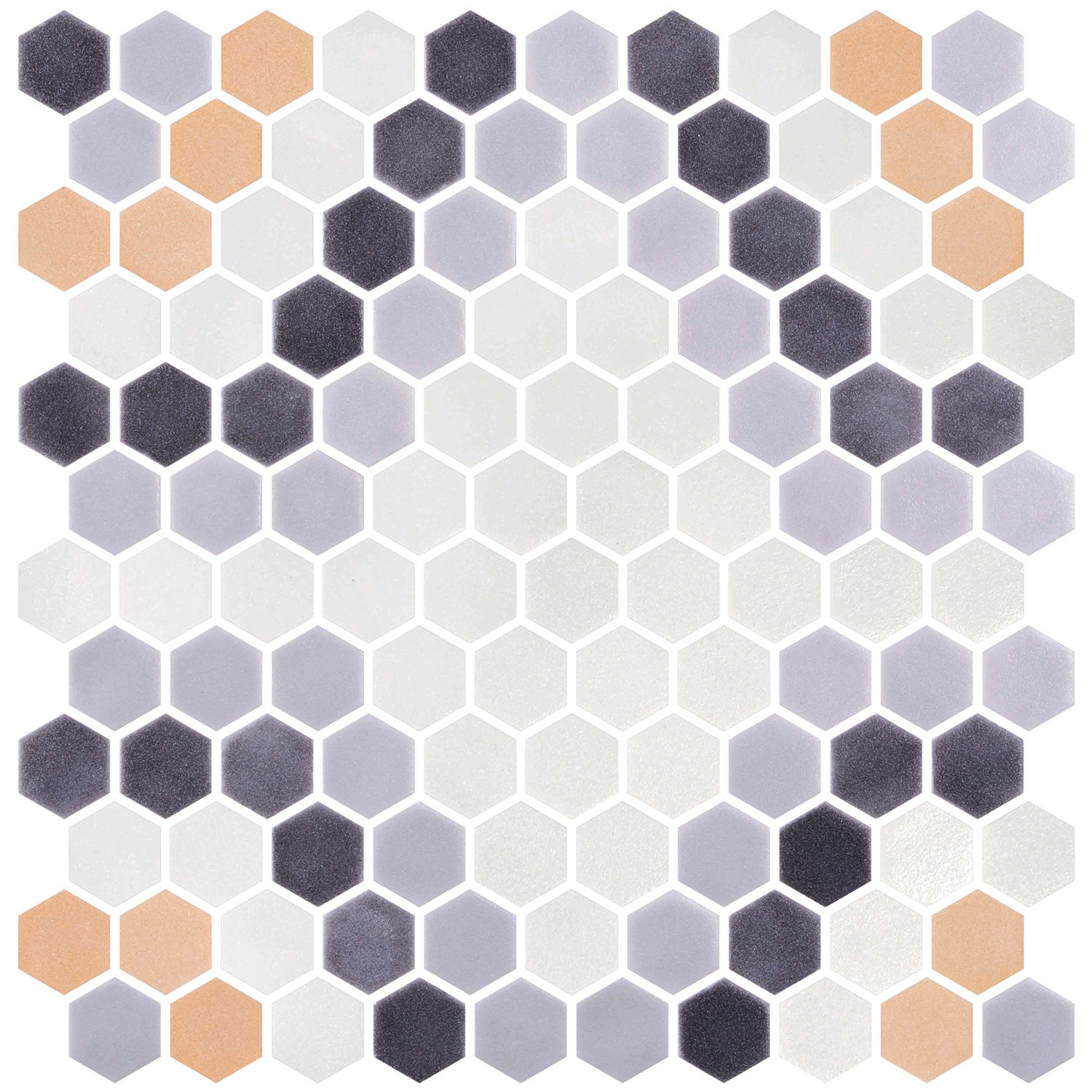 Hex Pattern 3 - Glass Mosaic by ONIX.
