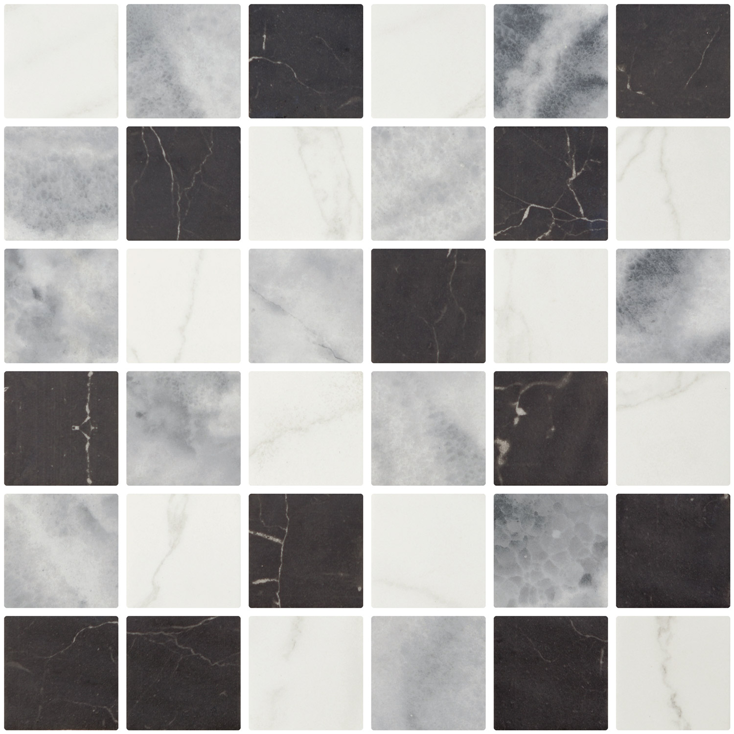 Penta Greige Matte - Glass Mosaic by ONIX
