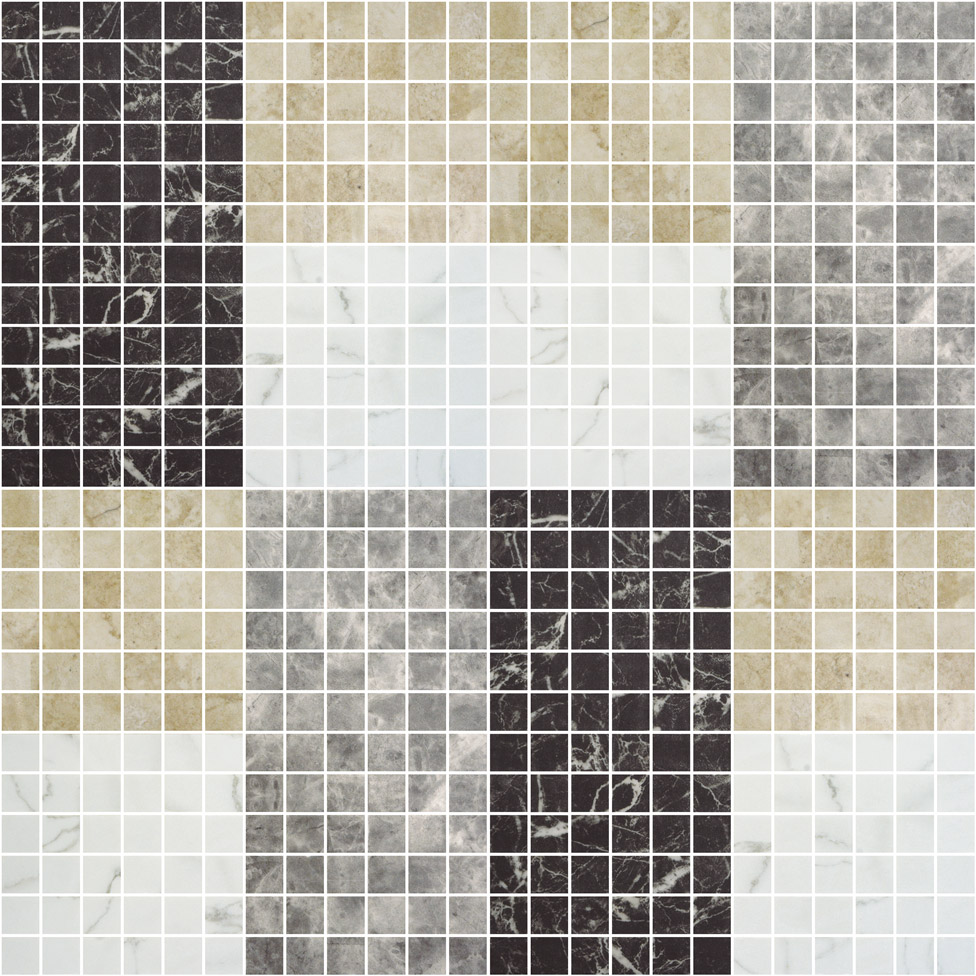 Squares Pattern 12 - Glass Mosaic by ONIX.